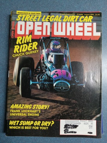 Open Wheel Magazine, August 1990 - Chuck Gurney, Frank Lockhart Sprint ...