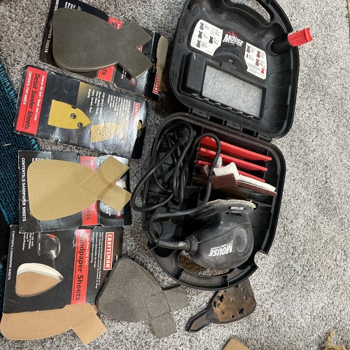 Craftsman Corded Mouse Sander Polisher in Hard Case And Sanding ...