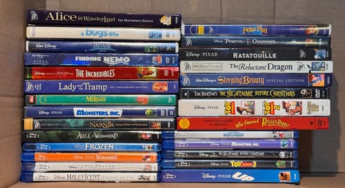 27 Disney / Pixar Movies Includes Blu-Ray DVD Total 46 Discs (NO ...