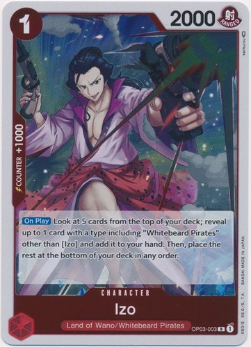 Izo Rare Pillars of Strength One Piece TCG Card | eBay Australia