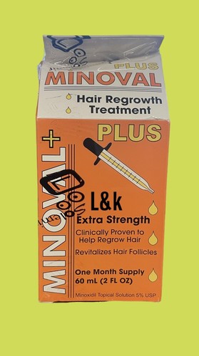 MINOVAL PLUS Hair Regrowth Treatment- For Men Extra Strength 1 Months ...