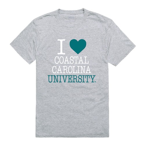 Coastal Carolina University Chanticleers CCU NCAA Cotton I Love Tee T ...