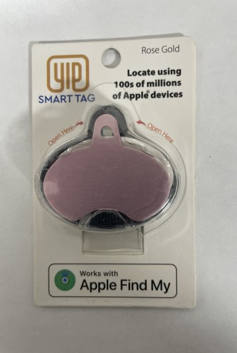 YIP Smart Tag Pet ID Tag and Tracker For Apple Oval Rose Gold SEALED | eBay