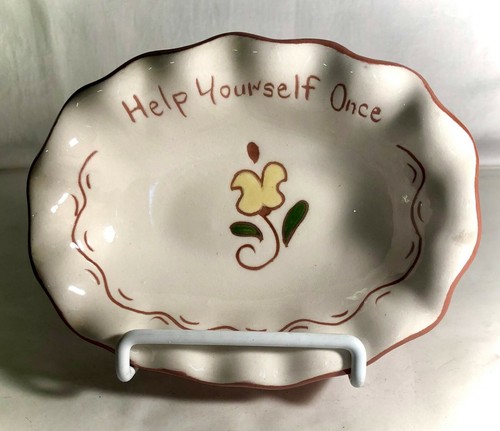 PA Dutch Redware Pottery 6" Crimped Candy Dish | eBay