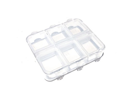 Small Compartment Box Clear 65x50x15mm | eBay