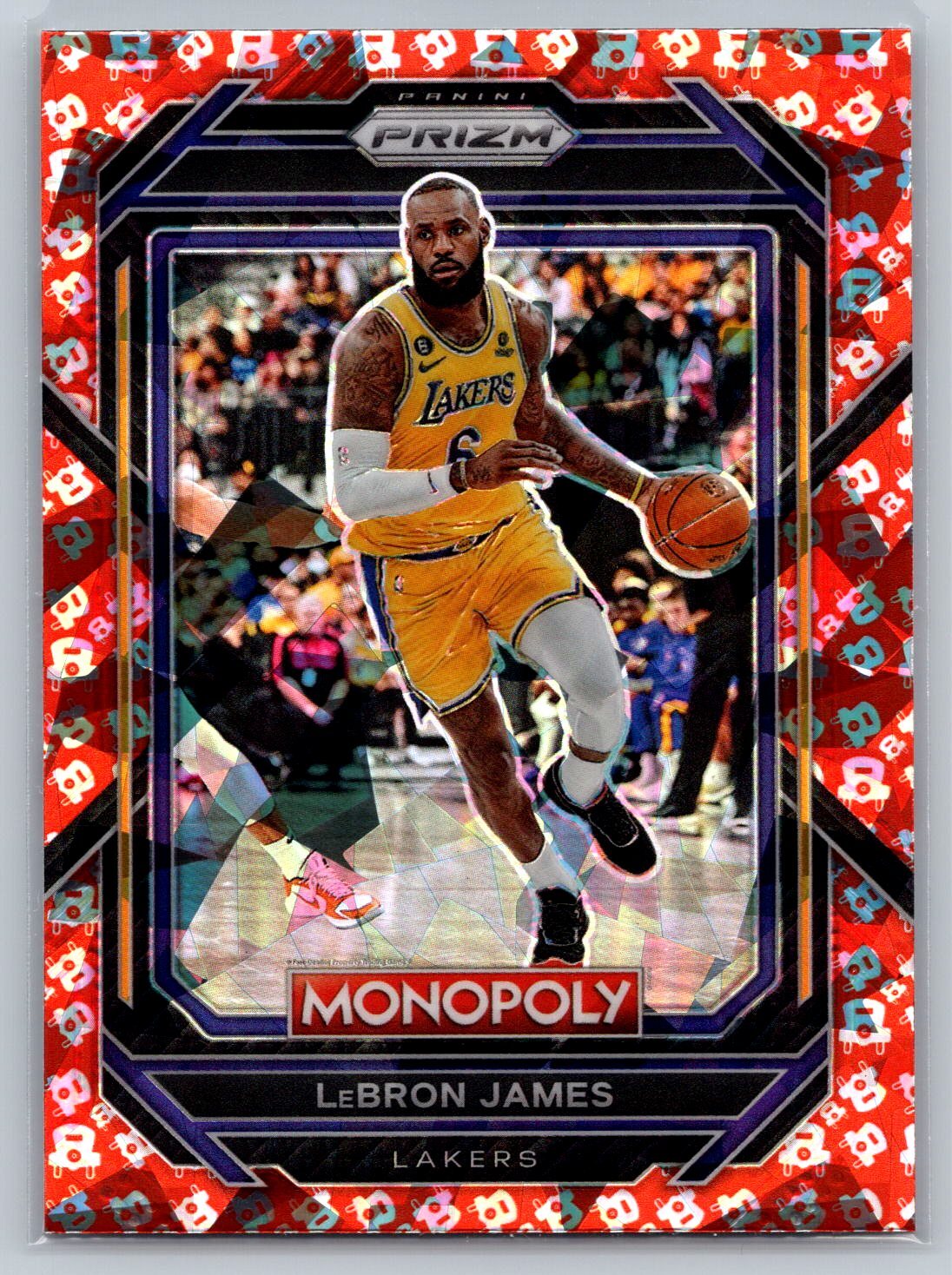LeBron James 2022 Prizm Monopoly #40 Free Parking RAW Price Guide ...