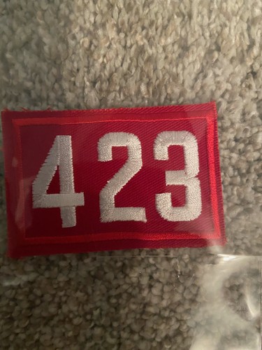 Boy Scout Solid Number Patch Strip Red/White 423 Free Shipping | eBay