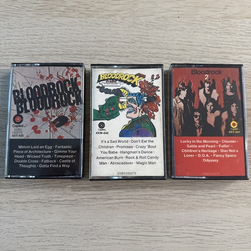 Lot Of 3 Bloodrock Audio Cassette Tape Hard Rock RARE | eBay