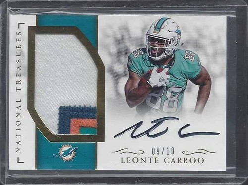 LEONTE CARROO 2016 NATIONAL TREASURES GOLD RPA 4 COLOR PATCH AUTO RC #D ...