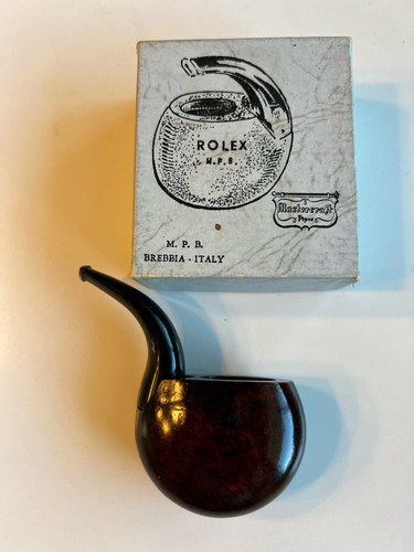VINTAGE BREBBIA ROLEX PIPE ITALY FOLDED VEST Not Smoked - With Box | eBay
