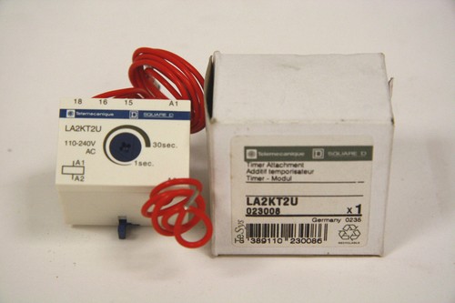 Telemecanique LA2KT2U Timer Attachment 110-240V 1-30 Seconds New in Box ...