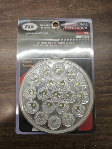 Trux TLED-4X40 4 Inch Round 19 Diode Red/White Dual Revolution LED ...