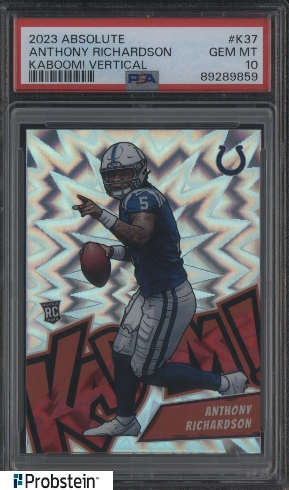 Anthony Richardson 2023 Absolute #K37 Kaboom! (Vertical) Price Guide ...