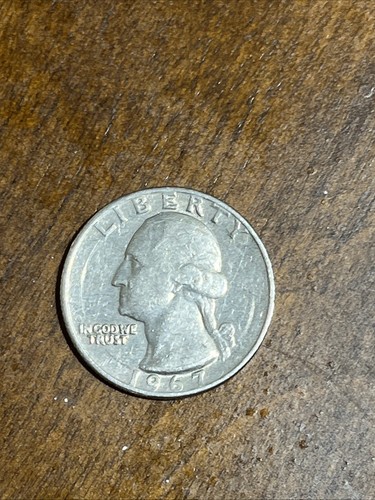 1967 Washington Quarter- No Mint Mark Letters and Date on Rim ERROR ...