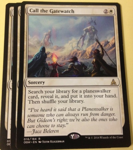 3 x Call the Gatewatch 016/184-Oath of the Gatewatch (OGW)-Mtg Magic ...