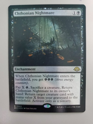 MTG Chthonian Nightmare Modern Horizons 3 0083 Foil Rare | eBay