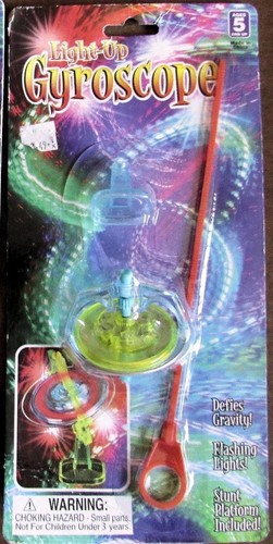 Light Up Gyroscope 2 1/2" With Stand and Pull Strap | eBay