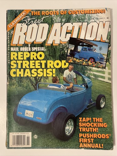 STREET ROD ACTION MAGAZINE NOVEMBER 1989 PUSHRODS REPRO STREET ROD ...