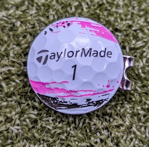 TaylorMade Speedsoft Golf Ball Marker With Magnetic Hat Clip Pink Tp5 ...