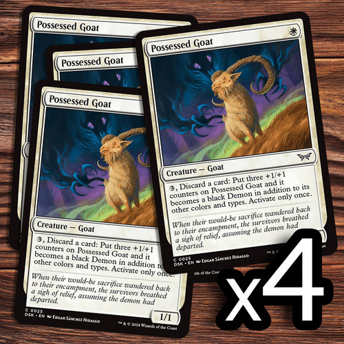 4x Possessed Goat - Duskmourn - Magic the Gathering | eBay