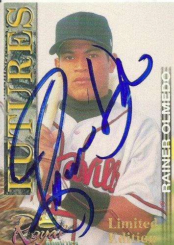 2001 Royal Rookies RAINER RAY OLMEDO Signed Card REDS BLUE JAYS | eBay