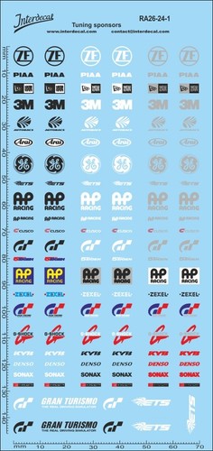 Street Racing Tuning Sponsors 26 1/24 Waterslidedecals 150x70mm ...