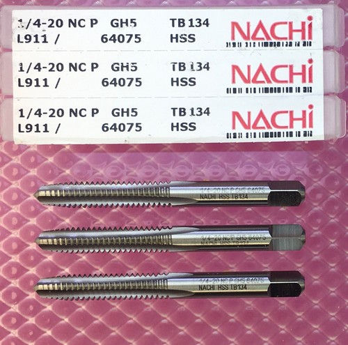 1pc NACHI 1/4” - 20 NC Hand Plug Tap; L911 / 64075; GH5 ; HSS🎯Machinist ...
