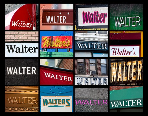 WALTER Name Poster featuring photos of actual signs | eBay