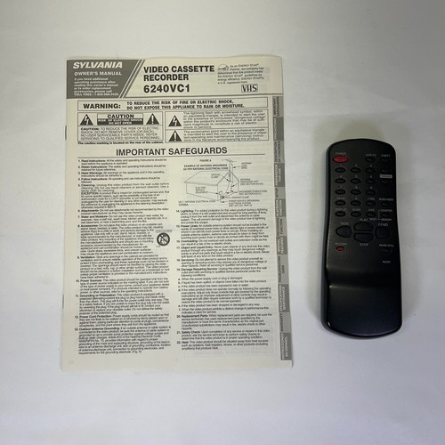 Emerson NA351 Multi-Brand VCR Remote Control VHS Player Movies Genuine ...