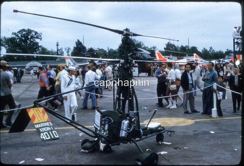 USMC XRON-1 Rotorcycle One Man Helicopter Aircraft Vtg 1959 Slide Photo ...