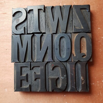 Wooden Letterpress Printing Blocks for sale | eBay