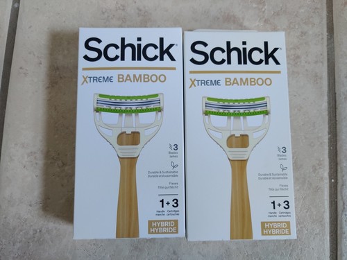 Schick Xtreme 3 Bamboo Hybrid Disposable Razor 1 Handle 3 Cartridges ...