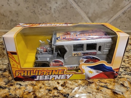 Philippines Jeepney DieCast Metal Luneta Park Truck Action Silver Toy ...