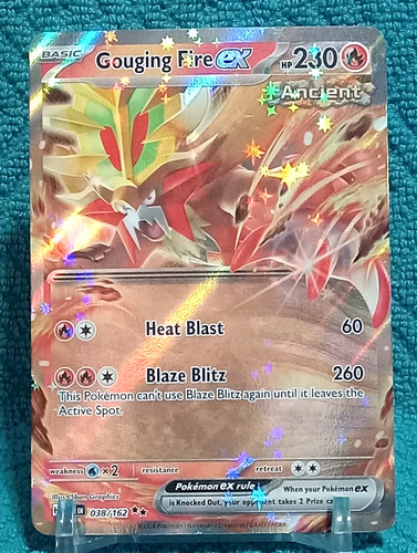 Gouging Fire ex 038/162 ** Double Rare Full Art SV Temporal Forces ...