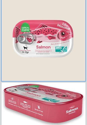 Open Farm, Canned Dog Food Topper, Grain Free, Salmon, 4.59oz Cans ...