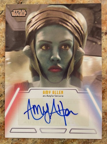 2013 STAR WARS JEDI LEGACY - Amy Allen AUTOGRAPH as Aayla Secure SC | eBay