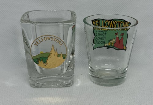 Yellowstone National Park Souvenir Shot Glasses Set of 2 | eBay