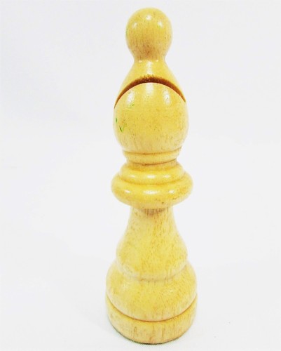 Bishop Chess Set Replacement Piece Natural Beige Wood 5 1/2"X2" | eBay