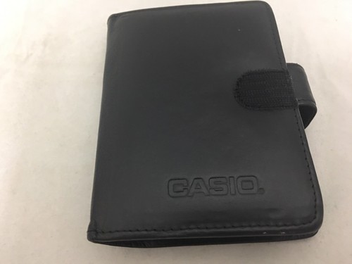 CASIO E105 Flip Leather Case with Replacement Stylus & Note (Black) | eBay