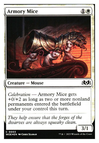 Armory Mice (foil) Wilds of Eldraine MTG - NM+ Mythic Relics | eBay