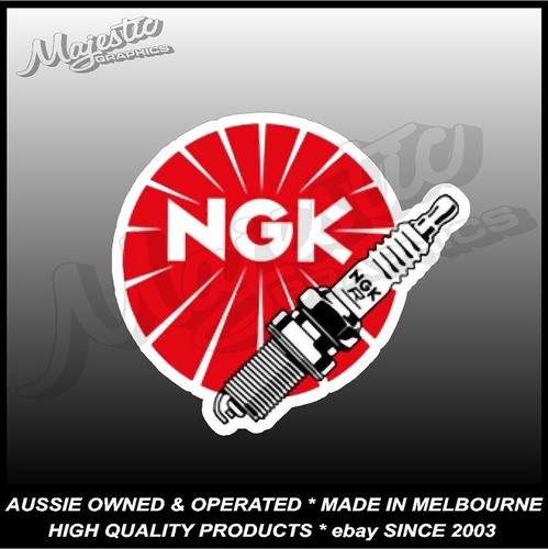 NGK - SPARK PLUGS - 120mm x 108mm - Decal / Sticker | eBay