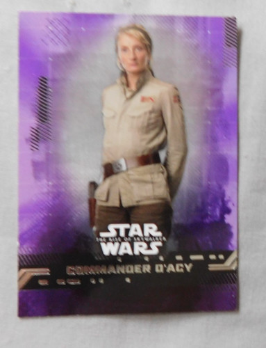 2019 Topps Star Wars Rise Of Skywalker PURPLE #15 Commander D'acy Card ...