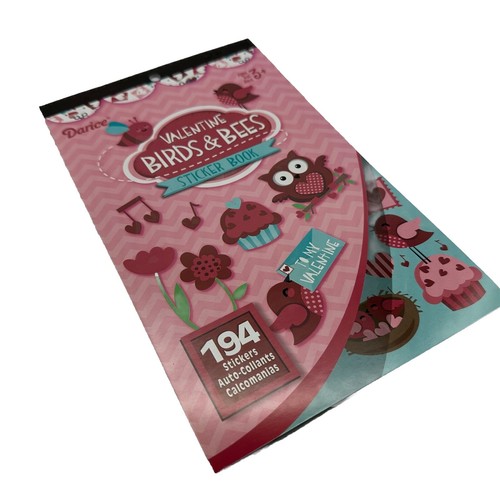 Darice Valentine Birds & Bees Sticker Book 194 Stickers for Crafts and ...