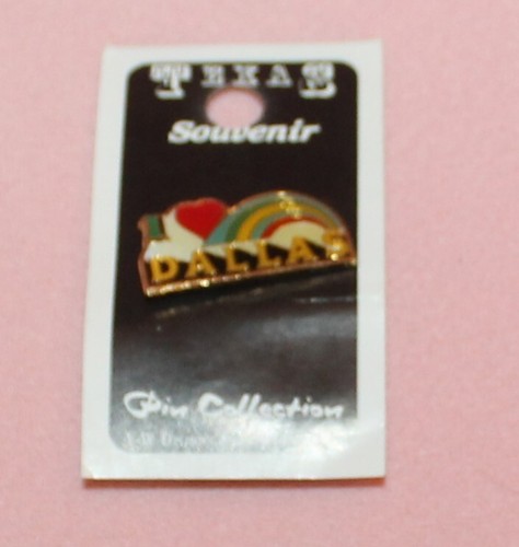 Vintage Texas Souvenir Lapel Pin I Love Dallas | eBay
