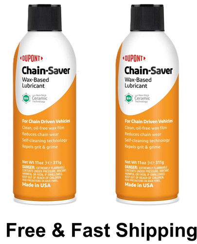 DuPont Motorcycle Chain-Saver Wax-Based Self-Cleaning Dry Lubricant ...