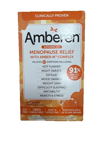 Amberen Multi-Symptom Menopause 12 hours Relief 60 caps Exp 04/2026 | eBay