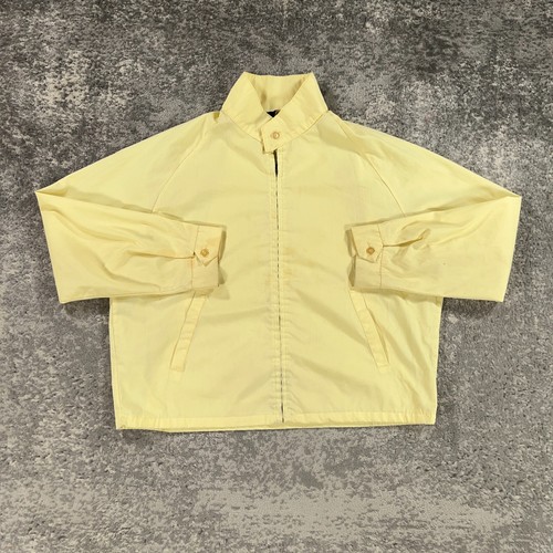 Vintage Sir Jac Bomber Jacket Mens XL Yellow Button Collar 70s 80s ...