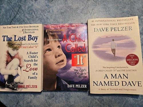 Dave Pelzer Lot of 3 Books A Child Called It A Man Named Dave The Lost ...