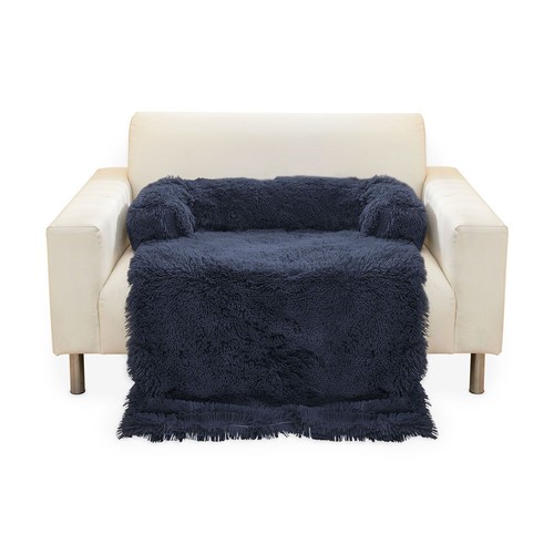 Floofi Pet Sofa Cover Soft with Bolster XL Size (Dark Blue) FI-PSC-123 ...
