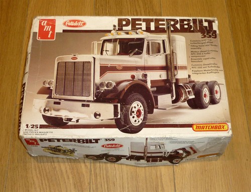 1980s Matchbox AMT 1/25 scale Peterbilt 359 (PK-6101) - truck kit | eBay UK